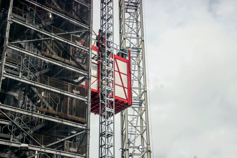 Glass Elevator on London Skyscraper Stock Image - Image of colorfull ...