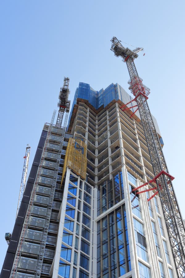 Construction Site of a Skyscraper Editorial Image - Image of cityscape ...