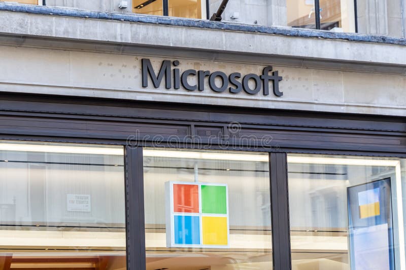 London, UK- September 19, 2024: Microsoft Store Front in London ...