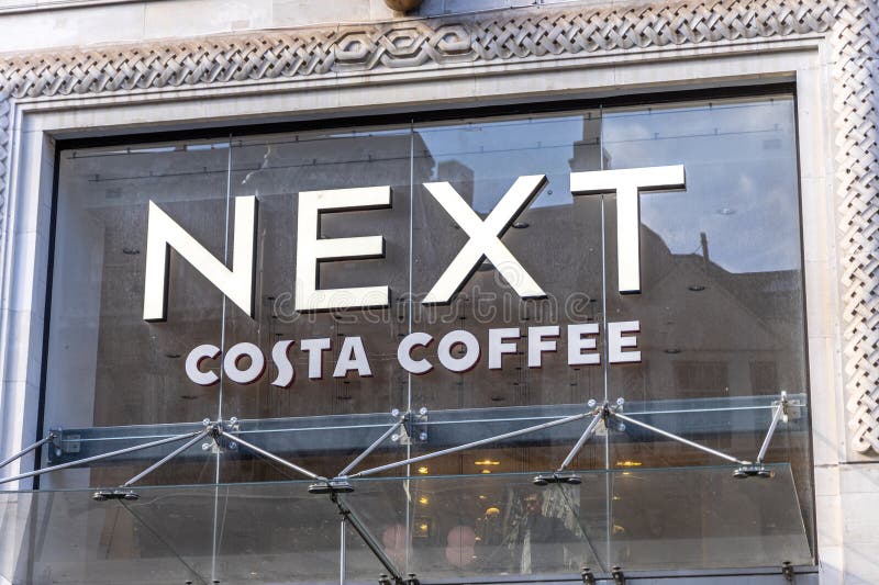 London, UK- September 19, 2024: NEXT Costa Coffee Storefront with ...