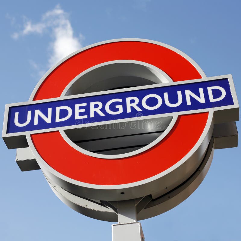 London underground sign editorial stock image. Image of commute - 23937709