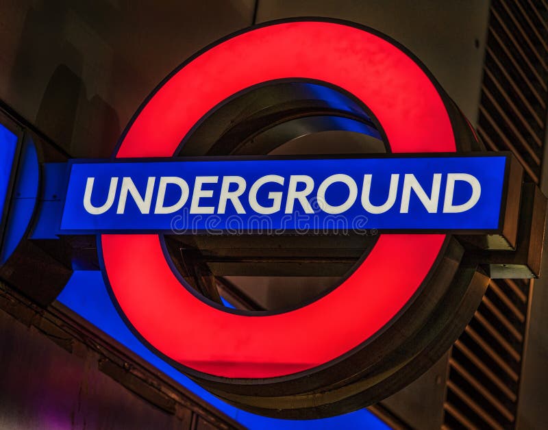 London underground sign editorial photo. Image of white - 69788556