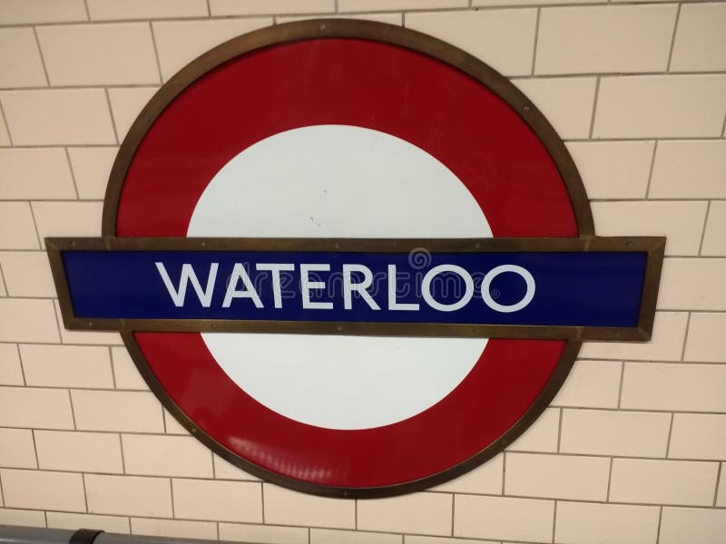 Waterloo Underground Station In London Editorial Photography - Image of ...