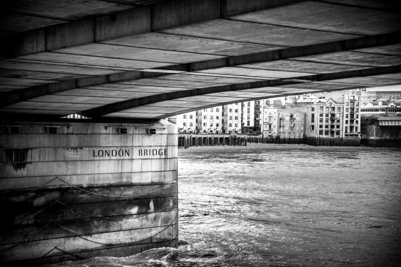 View of the City from Under the London Bridge Editorial Stock Photo ...