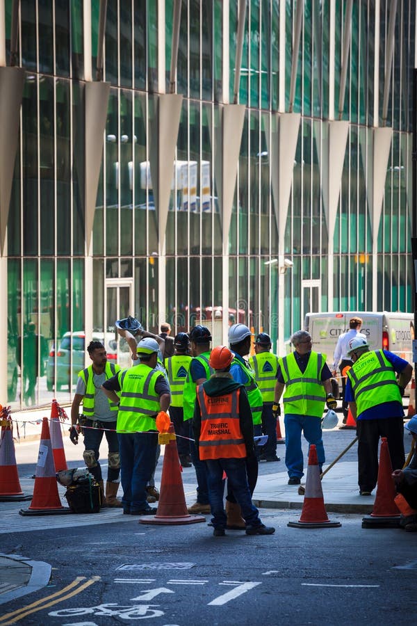 Construction Workers London Editorial Photo - Image of british ...