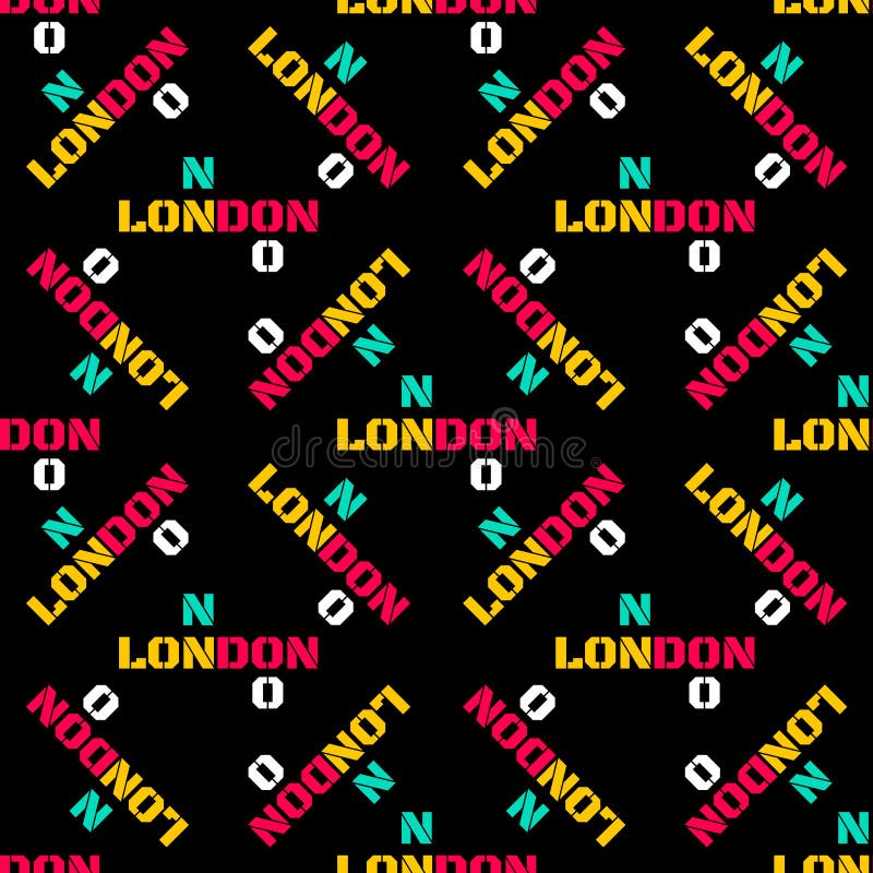London Pattern Seamless Design Stock Vector - Illustration of ...