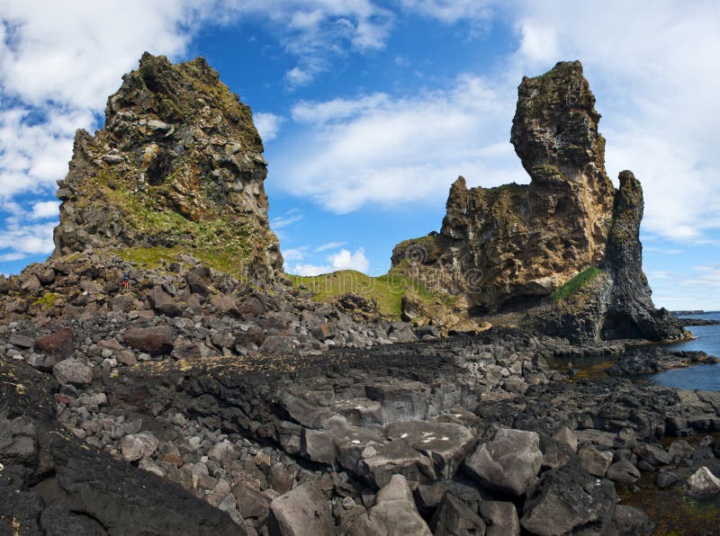 Londrangar at Malarrif stock image. Image of hill, stratovolcano - 28588647