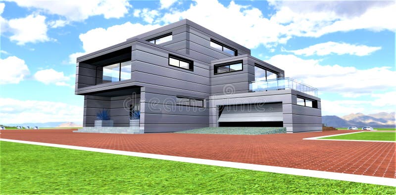 A Lone Advanced Building on a Spacious Plot of Land. Around the House ...