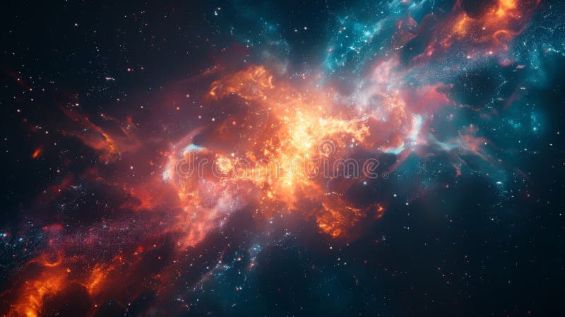 A Lone Astronaut Floating in Space Surrounded by Stars and Galaxies ...