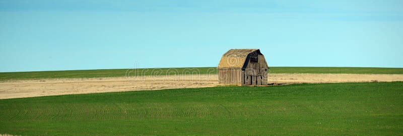 Lone Barn stock photo. Image of palouse, state, gravel - 82299924