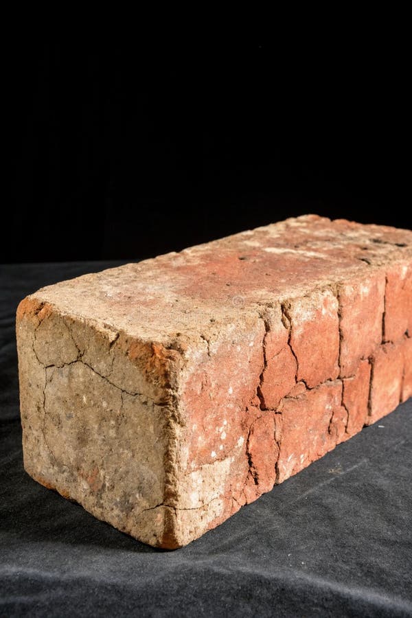 Lone Brick on Dark Background Stock Illustration - Illustration of lone ...