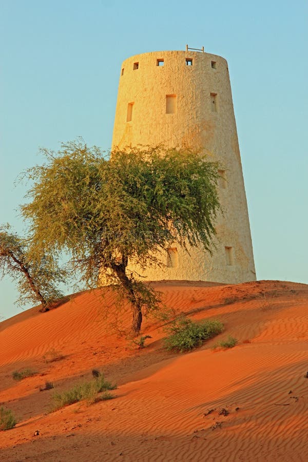 Lone fort in the desert stock photo. Image of building - 43082968