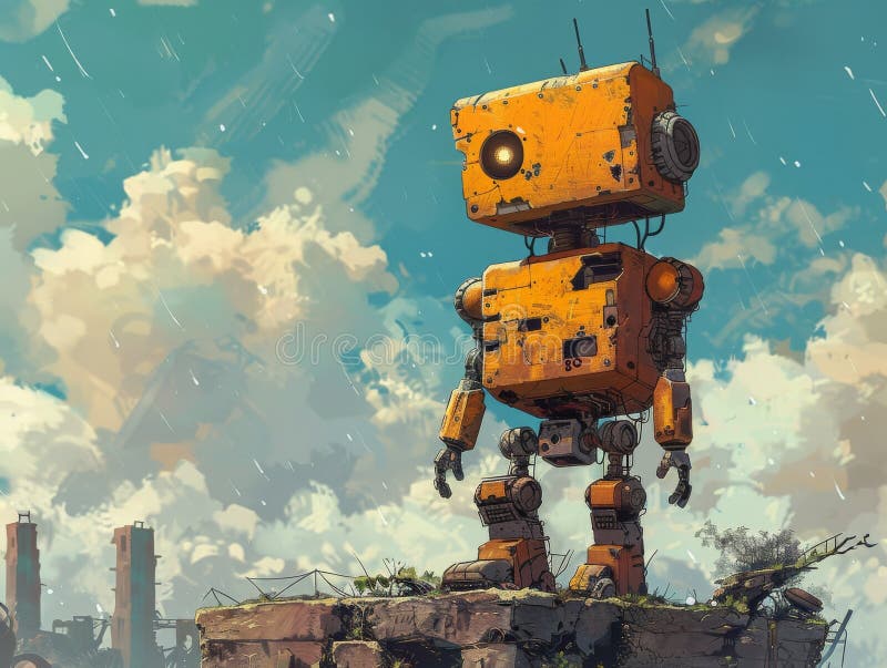 Lone Inventor a Robot Cobbled from the Pasts Dreams in a Post ...