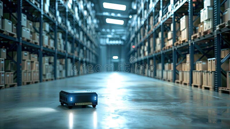 Lone Luminescence: a Mini Projector Illuminating a Warehouse Floor ...