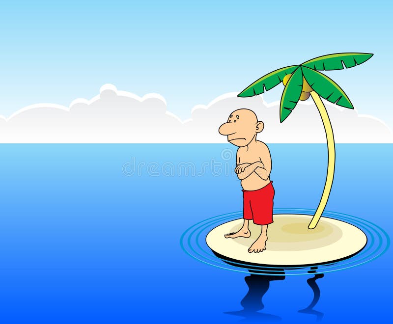 Desert Island Man Stock Illustrations – 610 Desert Island Man Stock ...