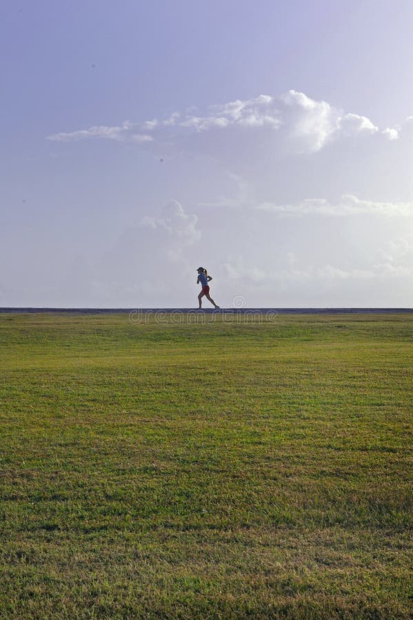 Lone morning Runner stock photo. Image of habit, sports - 1043118