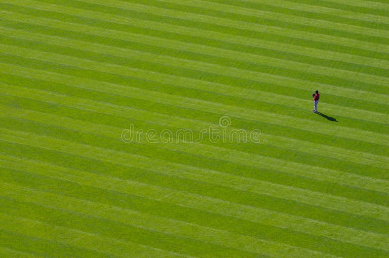 Lone outfielder stock image. Image of lonely, waiting, playing - 999183