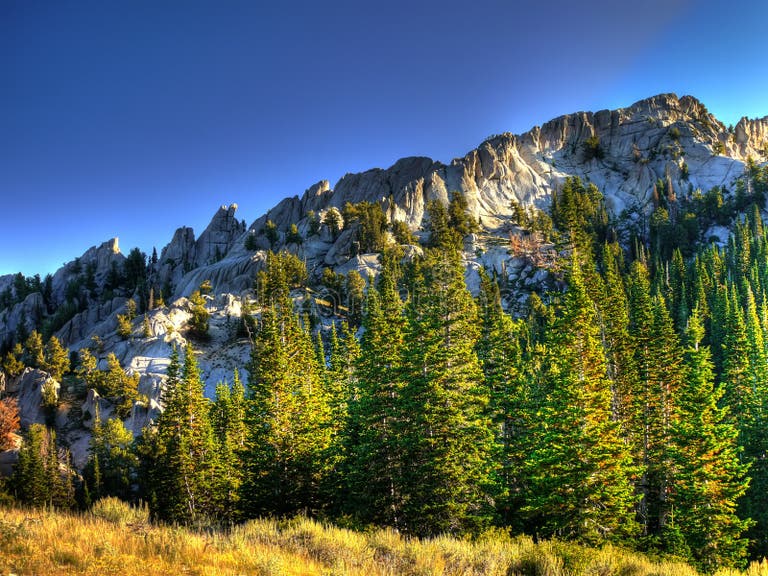 Lone Peak Ridge stock image. Image of cliff, landscape - 16709813