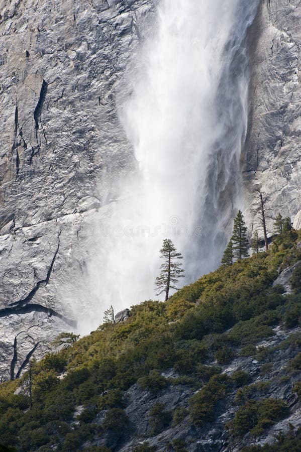 Waterfall Yosemite stock photo. Image of stream, park - 16376674