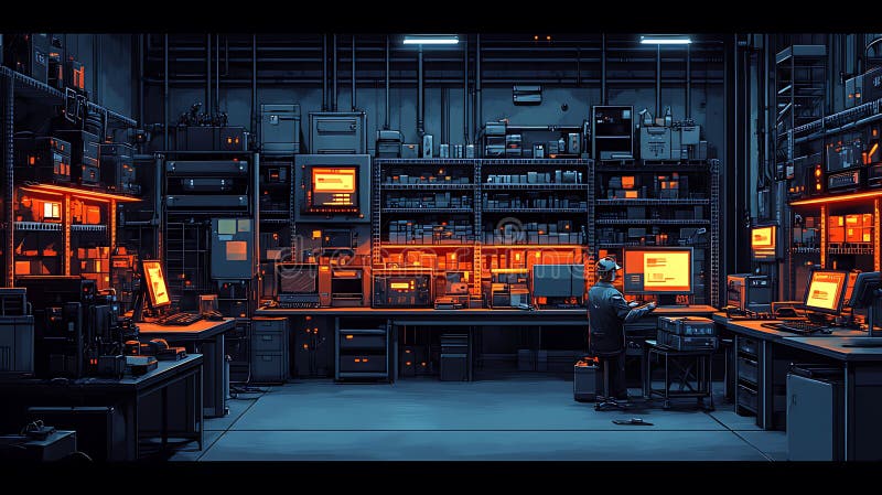 Lone Programmer Stock Illustrations – 17 Lone Programmer Stock ...