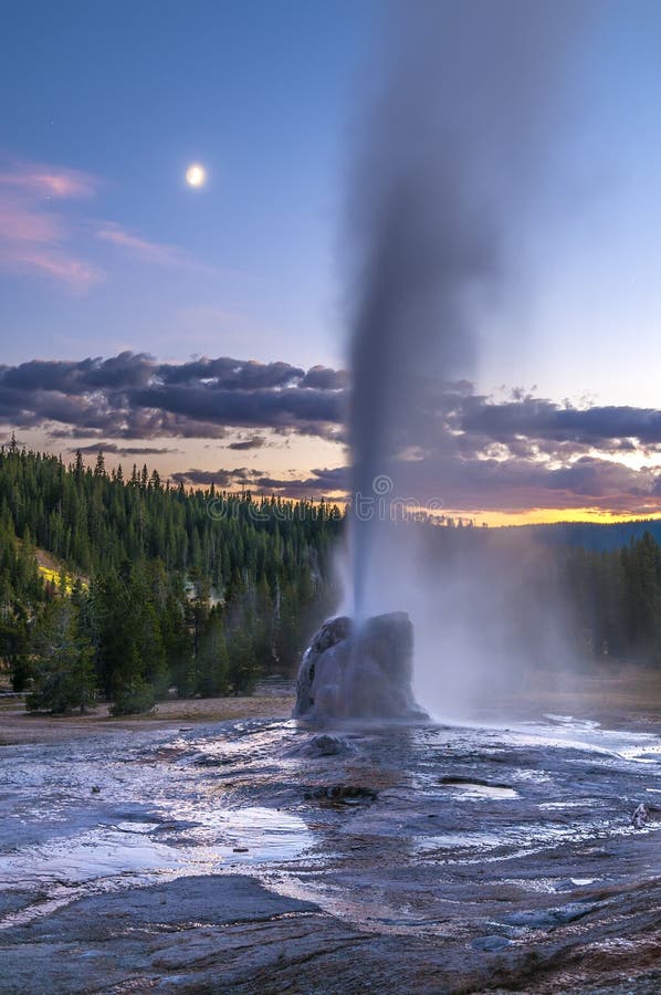 Lone Star Geyser stock image. Image of natural, erupt - 34311127