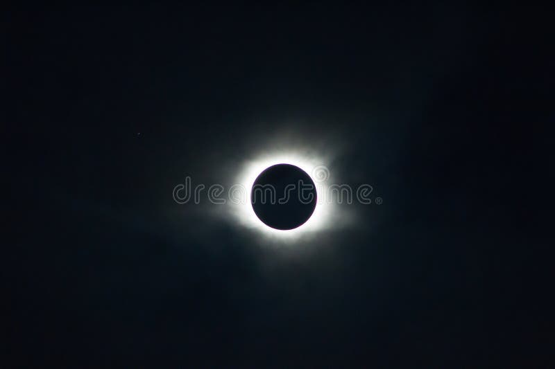 Solar Corona during Total Solar Eclipse Stock Image - Image of omen ...