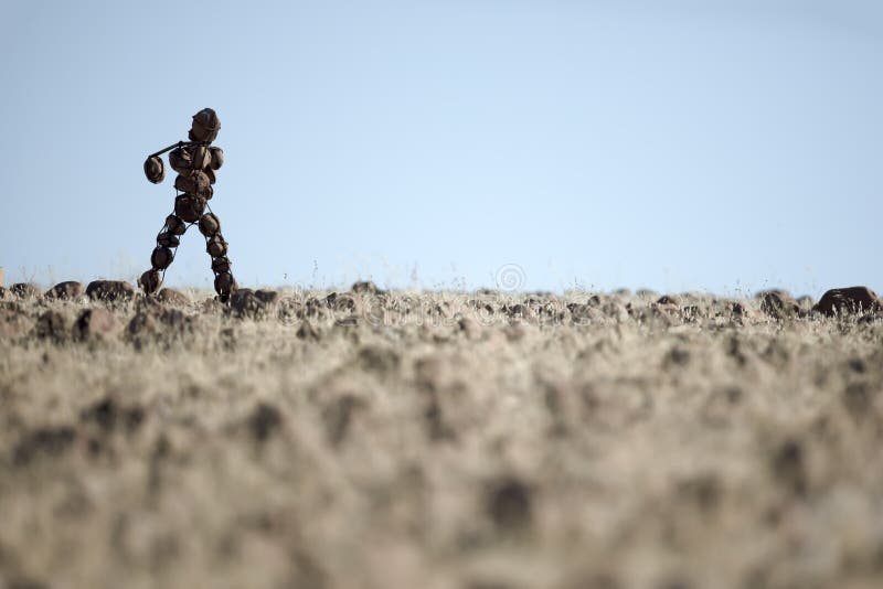 Lone Stone Man of Kaokoland. Stock Image - Image of rocky, orupembe ...