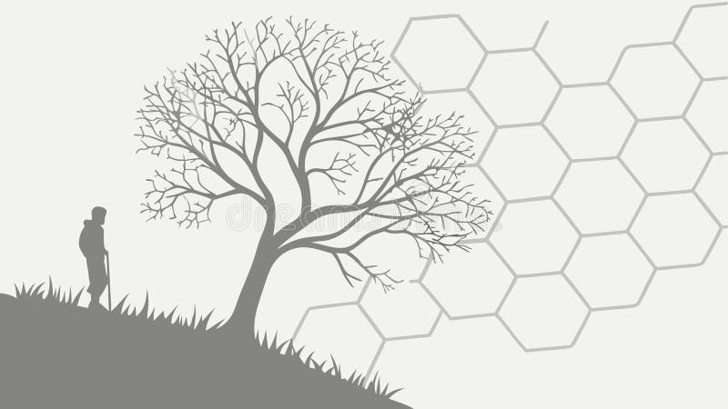 Tree Geometric Sketch Hexagon Stock Illustrations – 191 Tree Geometric ...