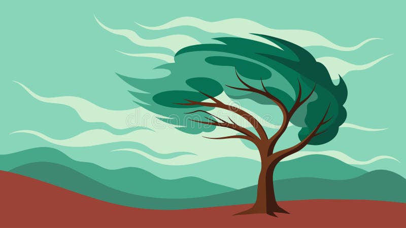 Strong Wind Tree Stock Illustrations – 832 Strong Wind Tree Stock ...