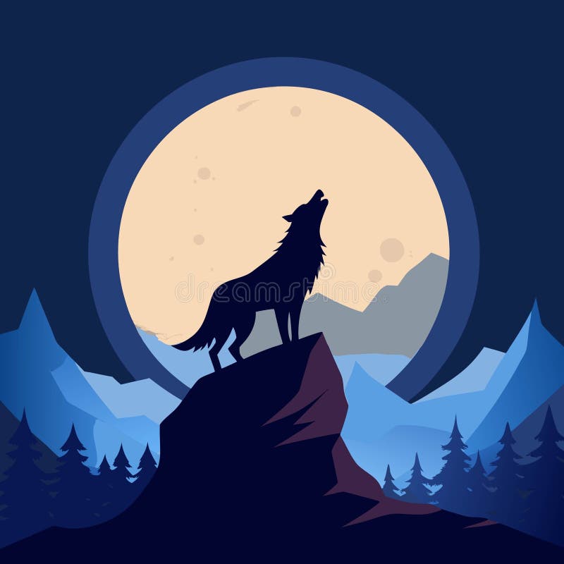 Lone Wolf Vector Stock Illustrations – 218 Lone Wolf Vector Stock ...