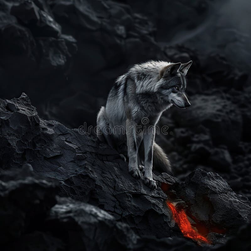 141 Wolf Near Crows Dark Stock Photos - Free & Royalty-Free Stock ...