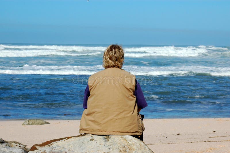 Loneliness stock photo. Image of families, beach, atmosphere - 1266534