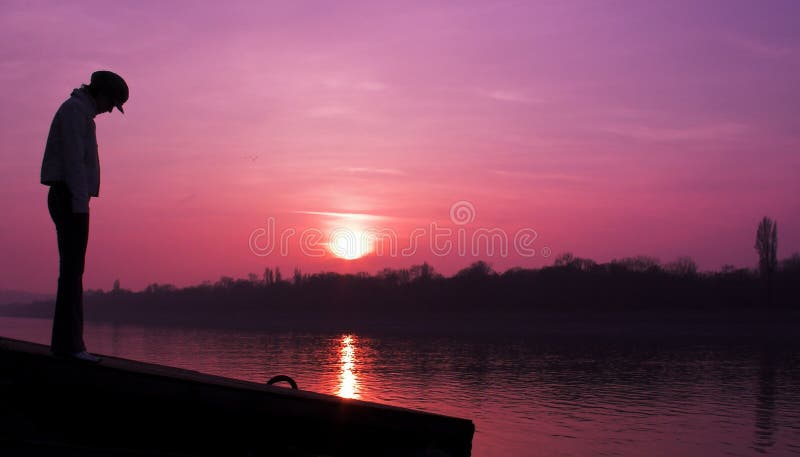Loneliness and Desolation stock image. Image of river, lovelorn - 825701