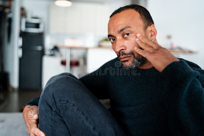 Loneliness and sadness stock image. Image of look, middleaged - 209655451
