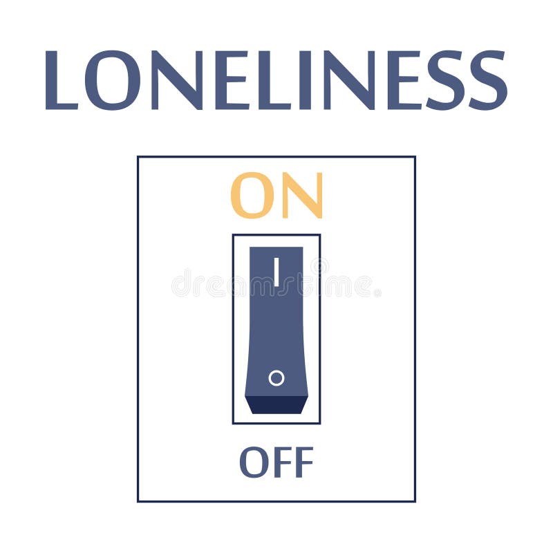 Loneliness or Solitude Concept. Unhappy Person Being Alone Stock Vector ... Loneliness or Solitude Concept. Unhappy Person Being Alone Stock Vector ...