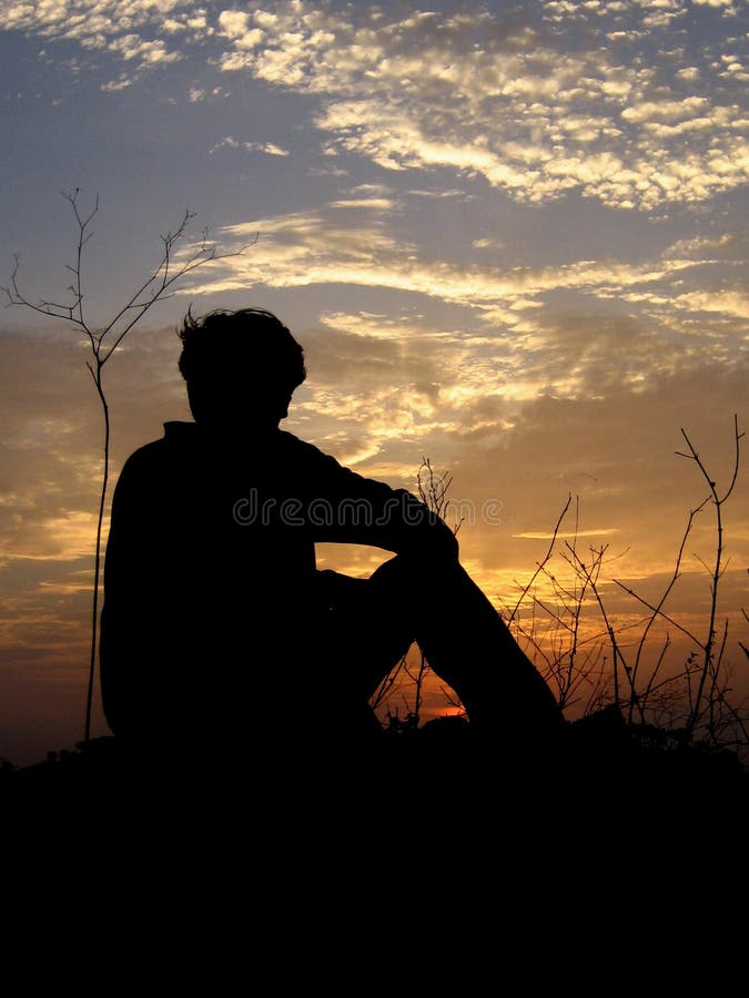 Lonely stock photo. Image of lonely, clouds, colors, colours - 1417338