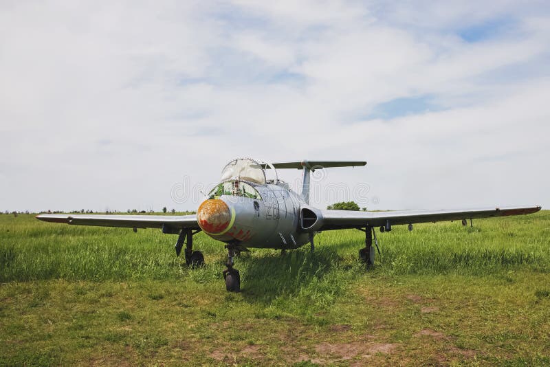 Lonely Abandoned Vintage Jet Plane Stock Image - Image of rust, damage ...