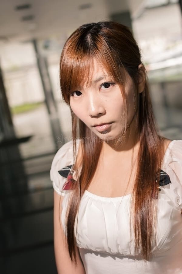 Lonely Asian woman stock photo. Image of beautiful, japanese - 31355150