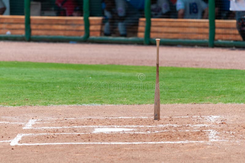 Lonely bat stock photo. Image of athletics, infield - 181114204