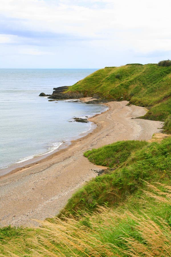 Lonely Beach stock image. Image of getaway, grass, isolation - 10725931