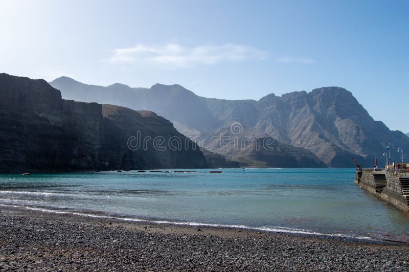 Lonely Beach in the North of Gran Canaria. Stock Photo - Image of enjoy ...