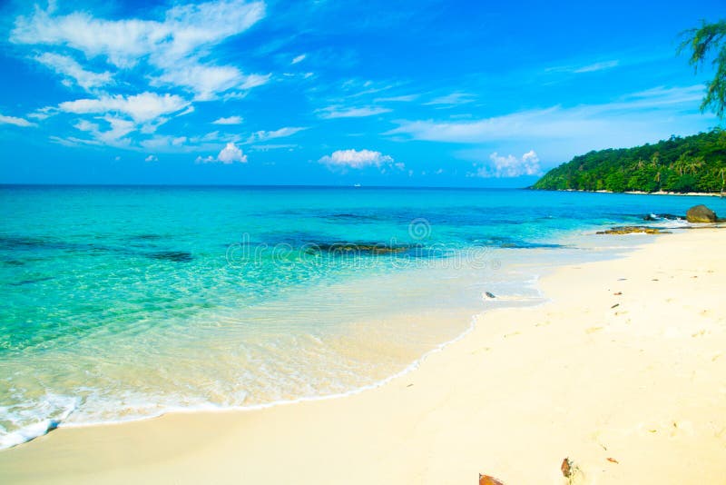 Lonely beach stock image. Image of vacation, thailand - 31868177