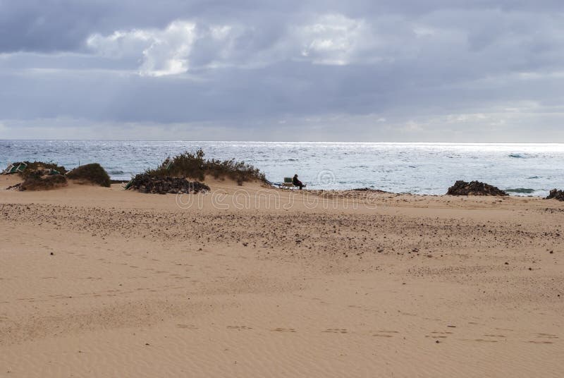 Lonely Beach stock image. Image of vacations, scene, atlantic - 50415927