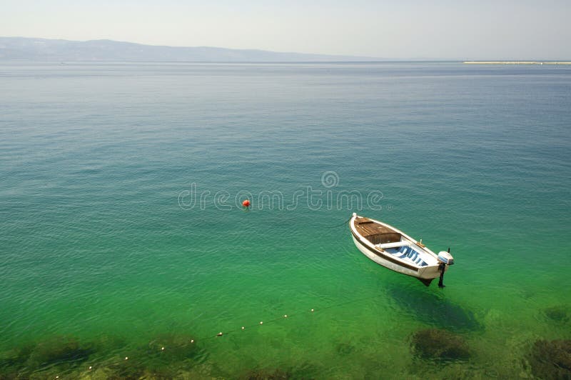 Lonely boat stock image. Image of quiet, south, summertime - 6440875