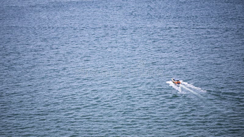 Lonely Boat Floating Out Open Ocean Stock Photos - Free & Royalty-Free ...