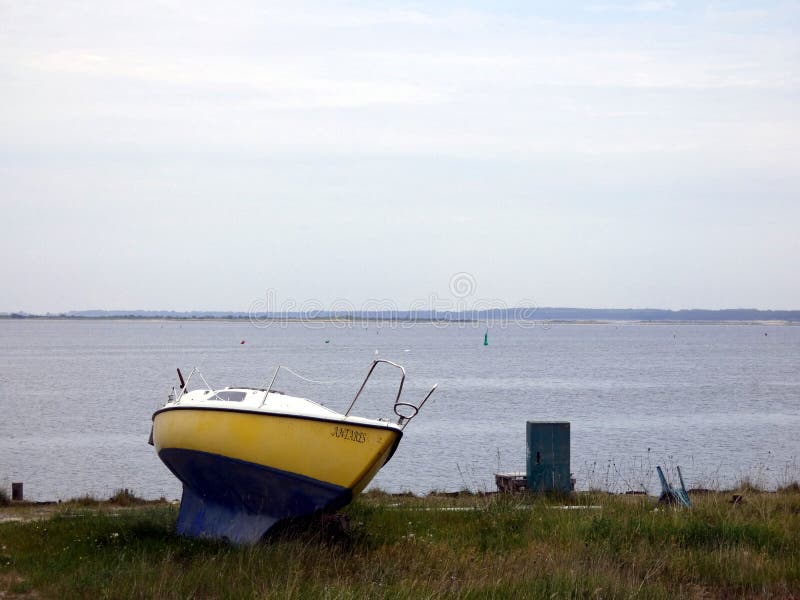 Lonely Boat on the Island of Hiddensee (Germany) Editorial Stock Photo ...