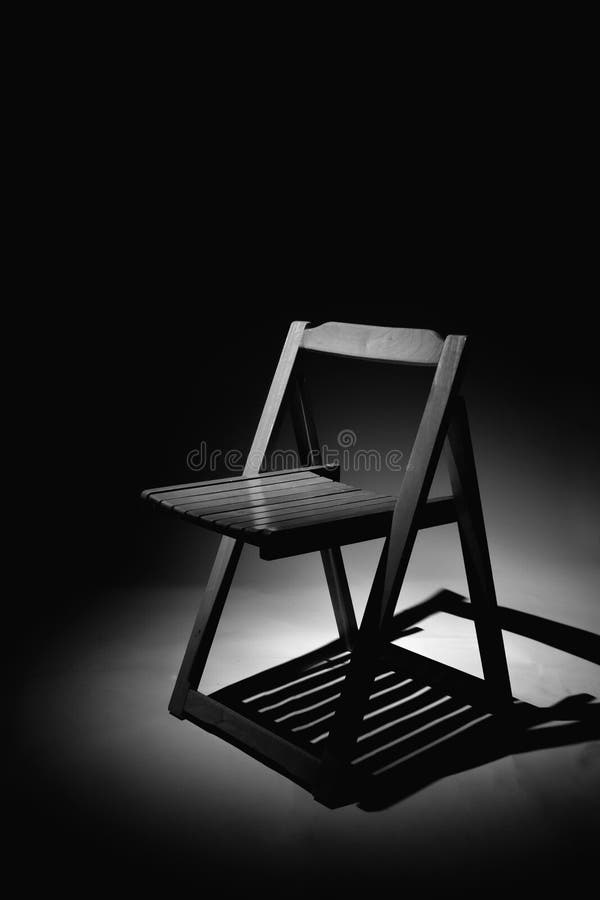 Lonely Chair stock image. Image of dark, solitary, spotlight - 11724803