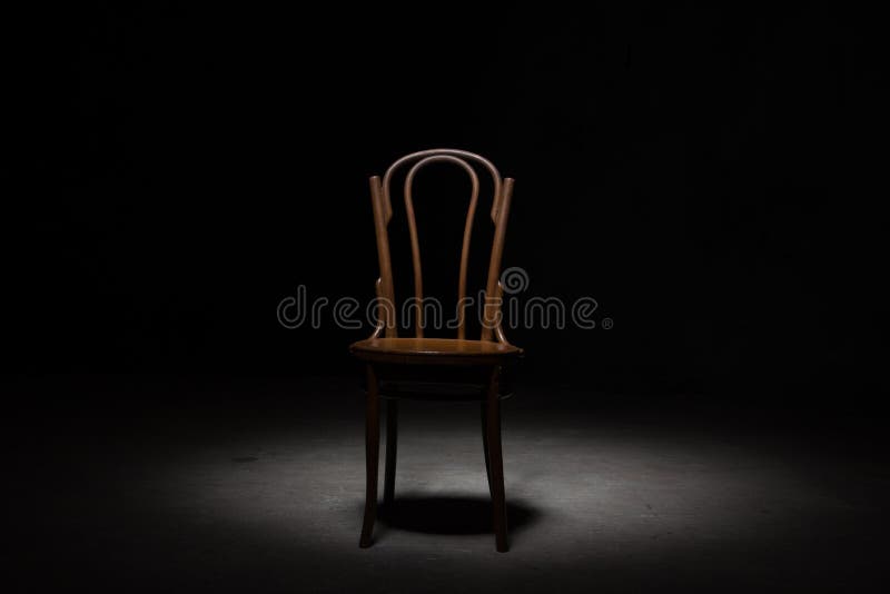 Lonely Chair At The Empty Room Stock Image - Image of nobody, vienne ...