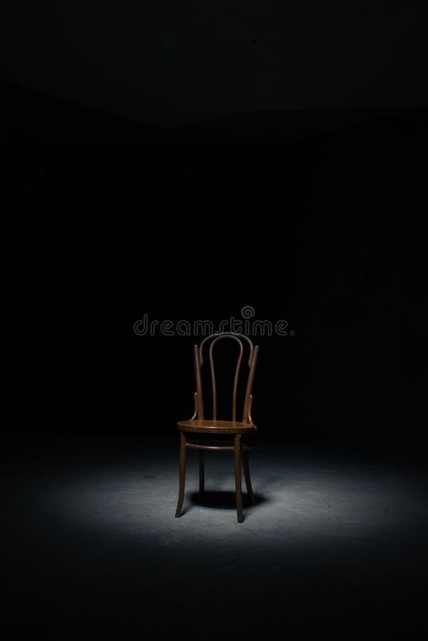 Lonely Chair At The Empty Room Stock Image - Image of nobody, vienne ...