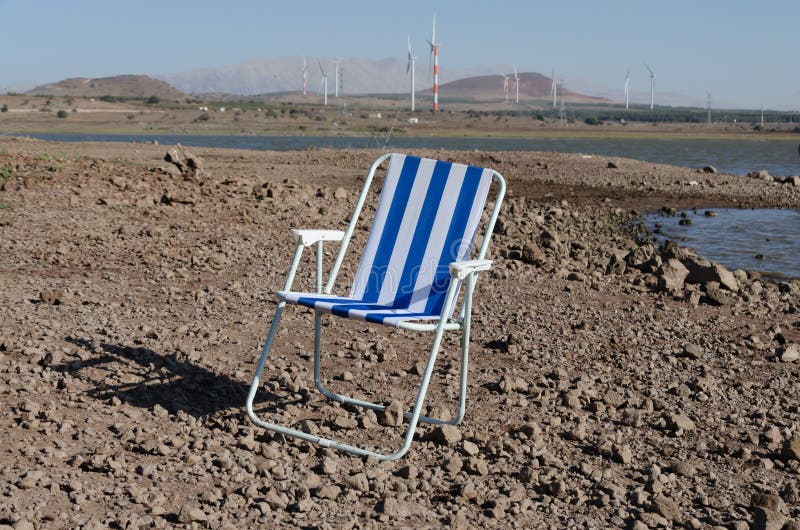 Chair Stands Rocky River Bank Stock Photos - Free & Royalty-Free Stock ...
